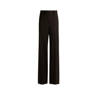 Kiton Audacieux Pantalon Palazzo en Laine - Femme - Pantalons - Brun - Taille: 38 FR