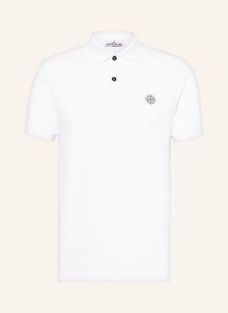 Stone Island Piqu&eacute;-Poloshirt Regular Fit weiss