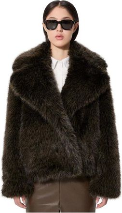 Kenzo Femme, Vestes, Brun, Taille: 36 FR Faux Fur & Shearling Vestes