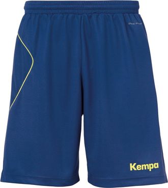 Kempa Herren Herren Shorts Curve Shorts, deep blau/Fluo gelb, XL, 200306209