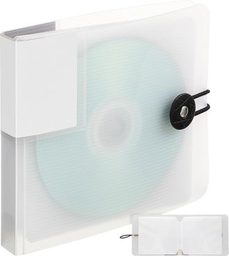 BESPORTBLE CD DVD Aufbewahrungstasche mit Transparenter H&uuml;lle Leichter und Tragbarer Organizer mit Sicherem Verschluss Geeignet f&uuml;r Reisen Auto B&uuml;ro und Zuhause 