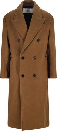 Ami Manteau Au Genou - Marron