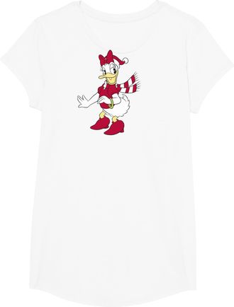 Disney Mickey And Friends Weihnachten Daisy Duck Santa Hat T-Shirt