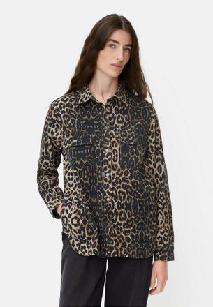 Camel Active Langarmbluse Langarmbluse mit Leo-Muster Langarm Animal Print