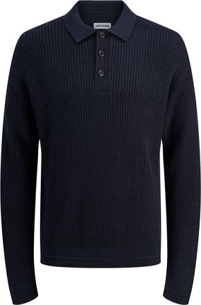 Jack & Jones Male Gestricktes Polo Einfarbig Gestricktes Polo