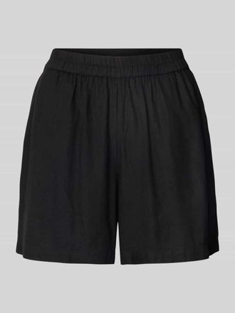 Pieces Regular Fit Shorts aus Viskose-Leinen-Mix Modell PIA
