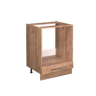 Vicco Meuble pour Four Fame-Line, Ch&ecirc;ne de Force dor&eacute;, 60cm, PT Anthracite