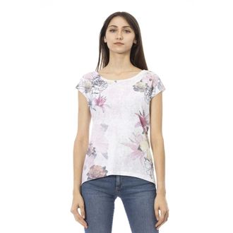 Trussardi T-shirt Manches Courtes Col Rond - Femme - Tops - Blanc - Taille: 42 FR