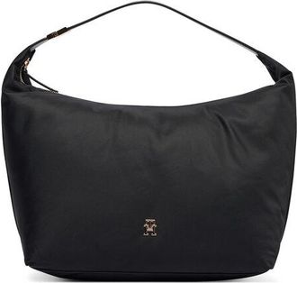 Tommy Hilfiger Handtasche Th Go Hobo Nylon AW0AW18229 Schwarz