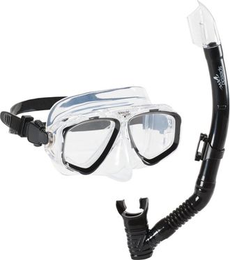 Speedo Adventure Tauchset f&uuml;r Unisex Erwachsene, Schwarz, One Size