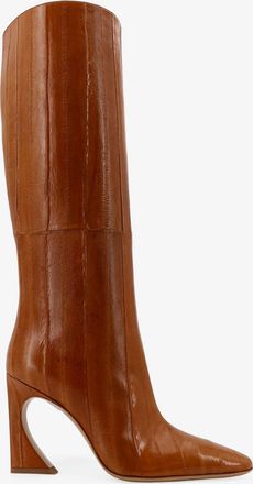 Fendi Fendi Arco hagfish leather boots - FENDI - gender_Woman