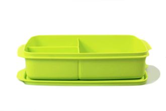 Tupperware to Go Lunchbox 1 L Limette mit Trennwand Clevere Pause Schule