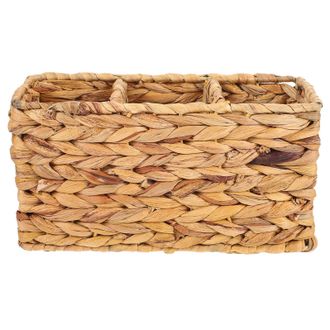 OSALADI Gewebter Aufbewahrungskorb aus Formstabilem Material 3 Fach Unterteilt 23X10X13cm Wc Sp&uuml;lkastenkorb und Schreibtisch Organizer f&uuml;r Badezimmer und Klei