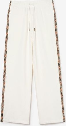 Burberry Pantalon de surv&ecirc;tement en coton avec Check, Size: XXL