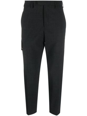 Neil Barrett pantalon court &agrave; coupe fusel&eacute;e - Gris