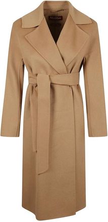 Max Mara Femme, Manteaux, Brun, Taille: 34 FR Manteau Ceintur&eacute;