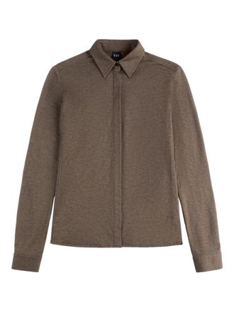 Fay chemise ajust&eacute;e - Marron