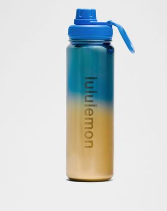 lululemon Bouteille deau Back to Life 710 ml - Blue/Gold