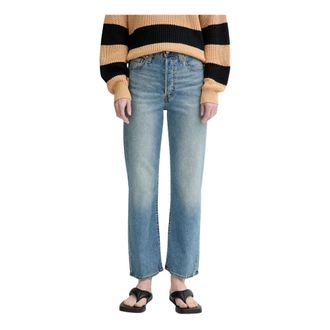 Levi's Ribcage Straight Ankle - - Jeans - Damen - Blau - W30 L29