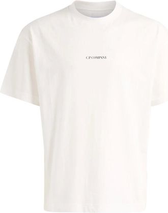 C.P. Company C.p. Company, Homme, Tops, Blanc, Taille: L 30/1 Jersey Short Sleeve