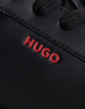 HUGO BOSS HUGO Red - Sneaker in Wei&szlig; mit Logo-Detail-Schwarz