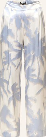 Oui Marlenehose Aus Satin weiss