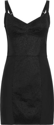 Dolce & Gabbana Femme, Robes, Noir, Taille: 42 FR Robe fourreau en tissu stretch et dentelle