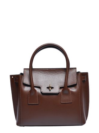 Isabella Rhea Kastanienbraun Rindsledertasche