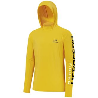 Bassdash Herren Kapuzenpullover Shirt Sonnenschutz UPF50+ UV Pullover Langarm Hoodie für Angeln Rash Guard