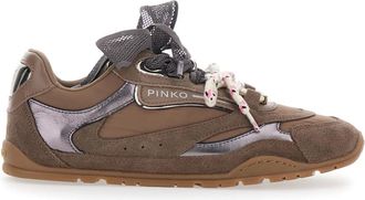 Pinko Pinko, Femme, Chaussures, Brun, Taille: 40 EU Yulia Baskets