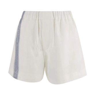 J.W.Anderson Femme, Shorts, Blanc, Taille: 36 FR Short en lin