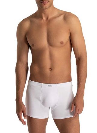 Bruno Banani Herren Trunk wei&szlig; Baumwolle unifarben