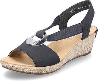 Rieker Alula Womens Wedge Heel Sandals 39 EU Pacifique