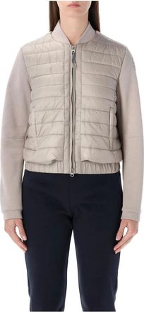 Parajumpers Femme, Vestes, Gris, Taille: 38 FR Blouson aviateur matelass&eacute; avec manches contrast&eacute;es