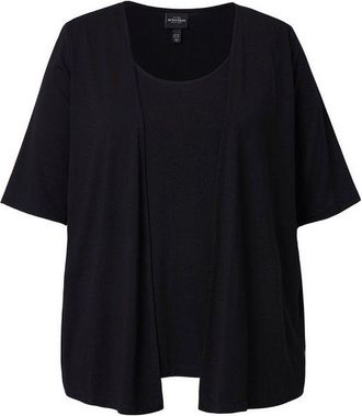 Ulla Popken T-Shirt 2-in-1-Shirt Classic Rundhals Halbarm