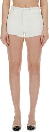 Michael Michael Kors Cotton Denim Shorts - White