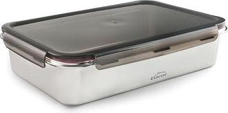 Lacor 64675 - Ecoinox Pro Luftdichtes Tupper, 5 L, Edelstahl 18/10 mit Polypropylen-Deckel, Luftdichte und wiederverwendbare Lunchbox, Geeignet f&uuml;r K&uuml;hlschr
