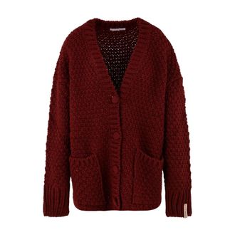 Mar De Margaritas Rote Cardigan Pullover - - Knitwear - Damen - Rot - S