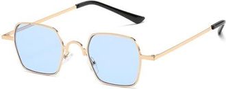 Generic Lunettes De Soleil Tendance &Agrave; Monture Fine En M&eacute;tal, Id&eacute;ales For Les Photos En Ext&eacute;rieur, For Hommes Et Femmes.(Blue)