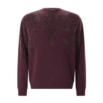Etro Rundhals-Strickpullover - - Knitwear - Herren - Lila - M
