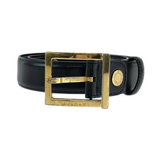 Bulgari Pre-owned Leder grtel - - Pre-owned - Herren - Schwarzk - ONE SIZE