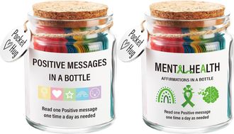 Generic Nachrichtenflasche - Briefablage | Nachrichtenaufbewahrung | Inspirationsnachrichten - Flasche mit ermutigenden Worten f&uuml;r Freund, Schwester, Freundin