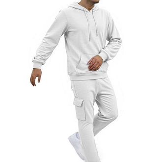 Generic Ensemble Homme, Surv&ecirc;tement Homme &agrave; Capuche Avec fermeture &eacute;clair Surv&ecirc;Tement de Sport Ensemble Veste Pantalon Jogging Combinaison Jogging Sweat-Shirt