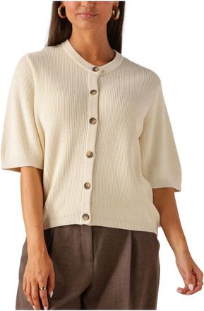 Moss Copenhagen Damen, Strickwaren, Beige, XS/SGr&ouml;&szlig;e