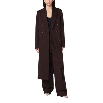 Stella McCartney Doppelreihiger Mantel - - Coats - Damen - Braun - L
