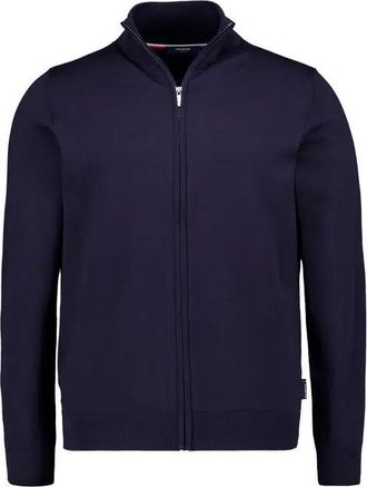 Daniel Hechter Herren Cardigan blau Baumwolle unifarben