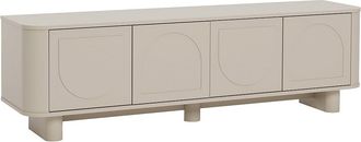 Vente-Unique TV-Möbel - 4 Türen - Taupe - BRISTANA