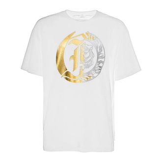 Just Cavalli Kurz&auml;rmeliges T-Shirt - - Tops - Herren - Wei&szlig; - XL