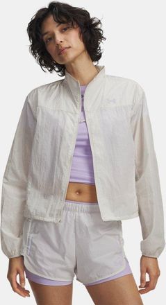 Under Armour Explor Trail Run Wind Jacke f&uuml;r Damen Summit Wei&szlig; / Violett Crest XXL