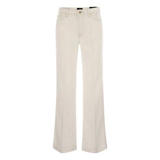 7 For All Mankind Pantalon large - Femme - Pantalons - Blanc - Taille: W26